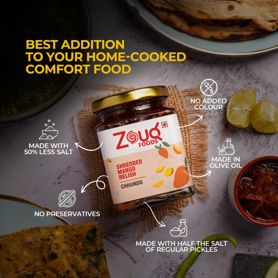 Zouq Shredded Mango Relish Chhundo Pickle 390 Grams - A Burst of Sweet ...